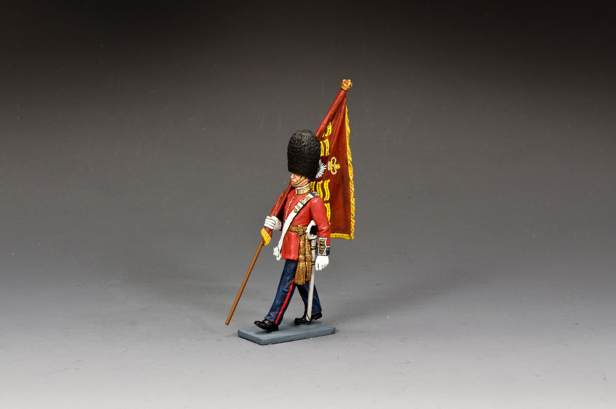 Coldstream Guards Officer w/ Regimental Flag - Saimex Toys