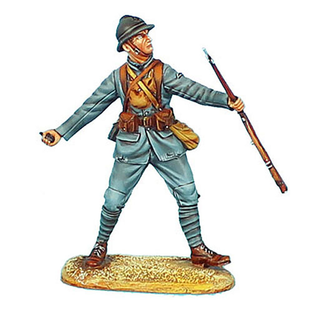 French Infantry Throwing Grenade - 34th Infantry Regt - Saimex Toys