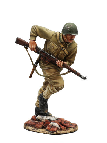 Russian Infantry Running with Mosin Rifle - Saimex Toys