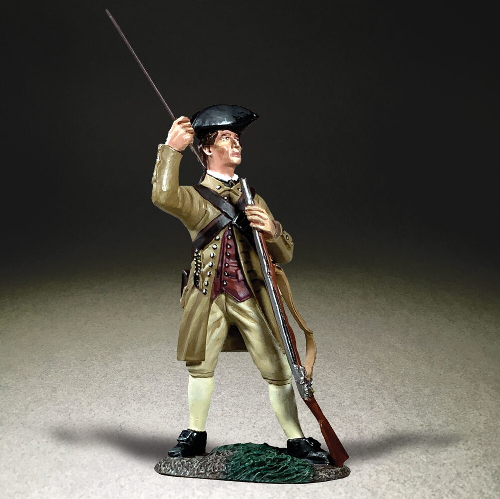 Colonial Militia Standing Loading Musket - Single figure in box ...