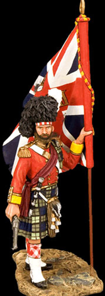 93rd Highlander: Officer Flag Bearer (Thin Red Line) - Saimex Toys